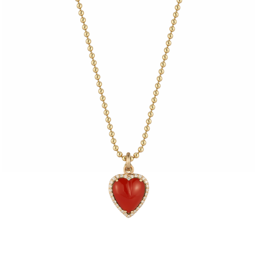 14K Carnelian Alana & 18" Stanley Charm Necklace – storrow