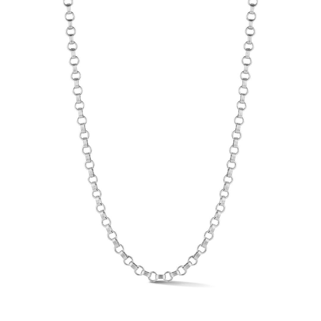 14K White Gold Book Link Everett Chain – storrow