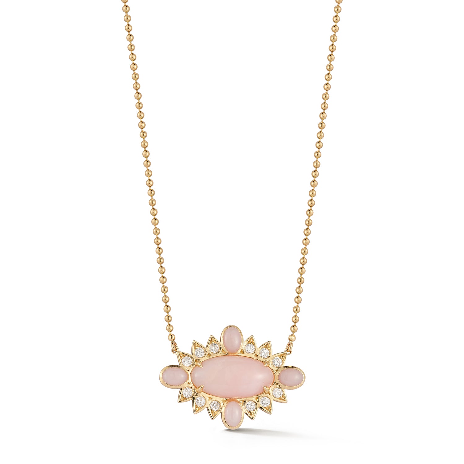 14K/18K Gold Pink Opal & Diamond Nora Necklace – storrow