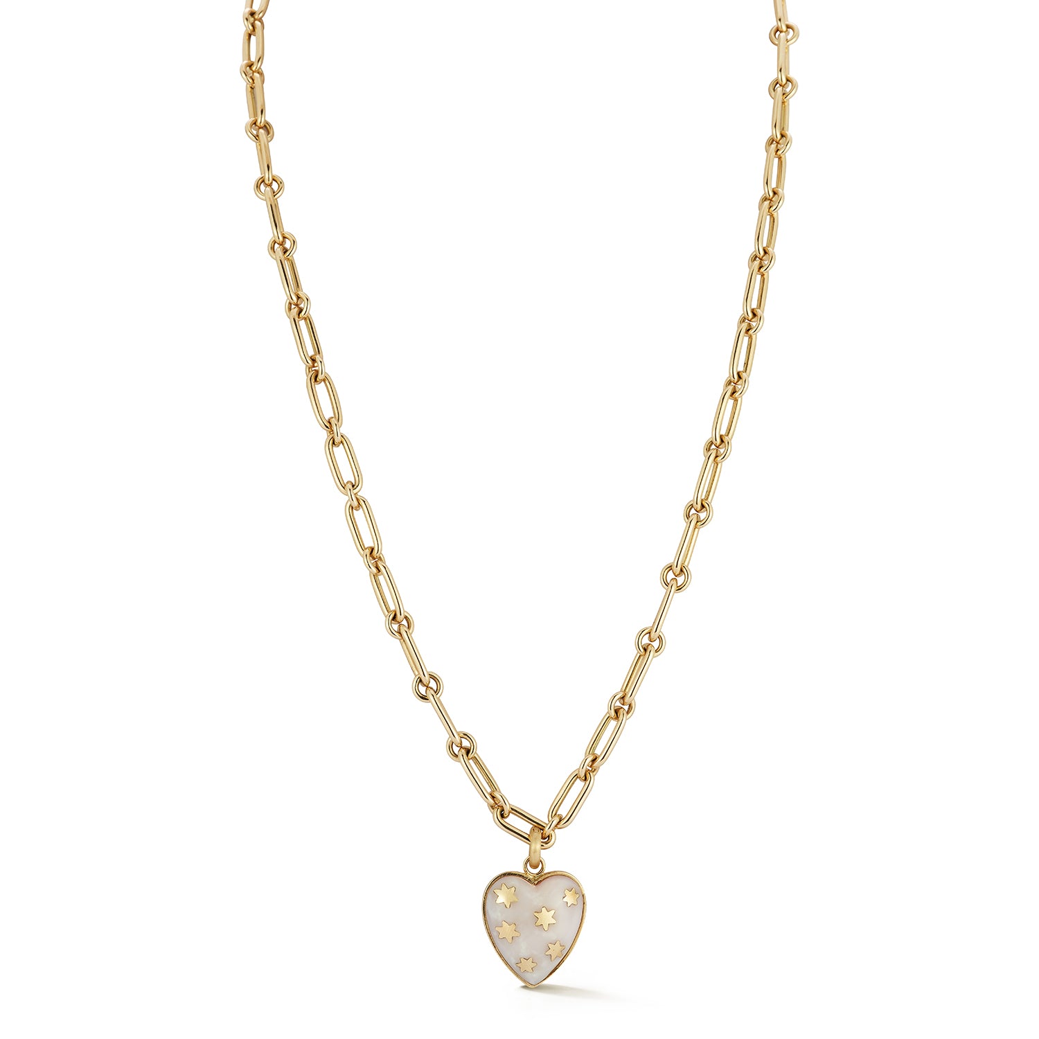 14K Pink Opal Anna Heart & Oscar Necklace – storrow