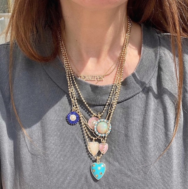 14K Gold Lapis Diamond & Pearl Emily Charm – storrow