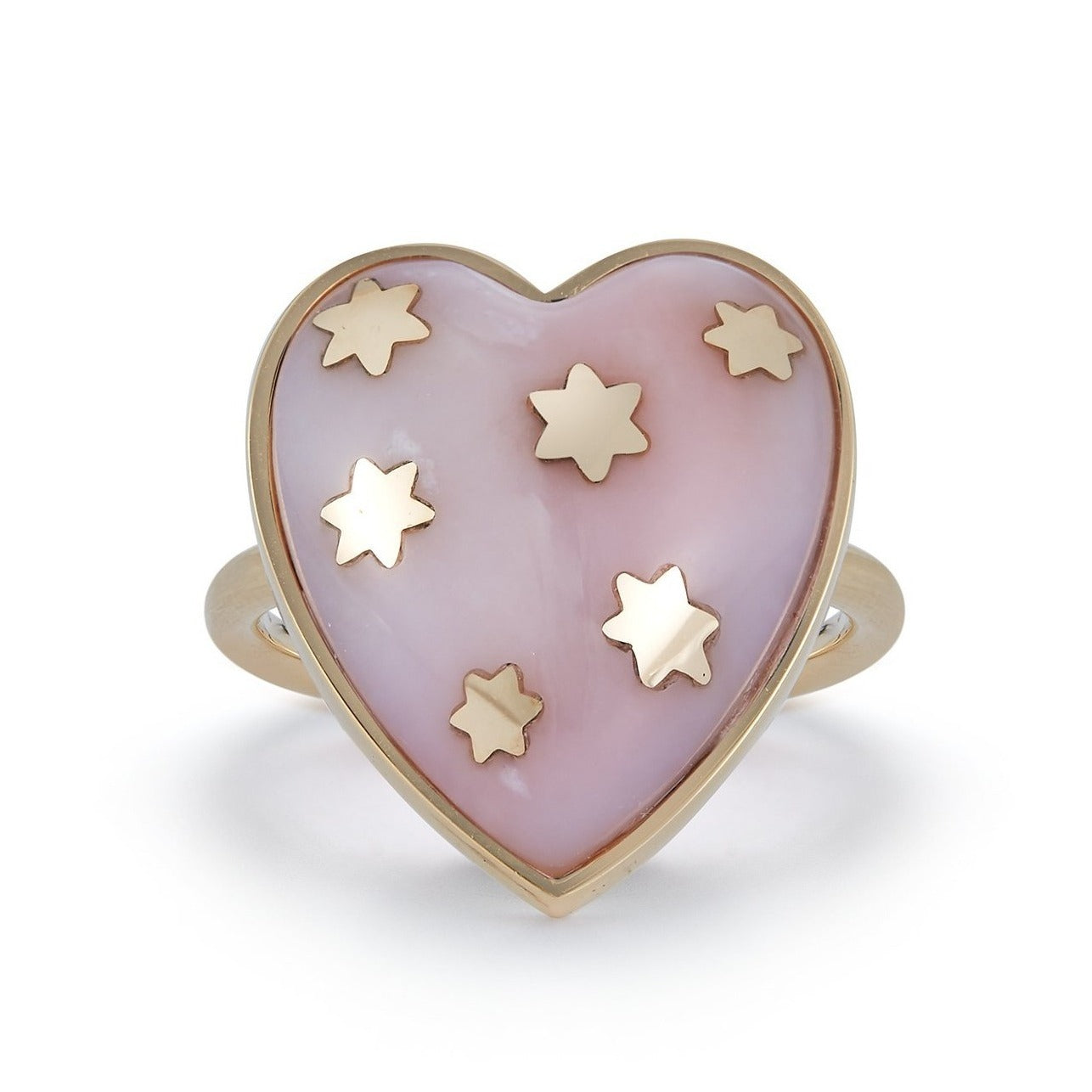 14K Gold Pink Opal Anna Heart Ring – storrow